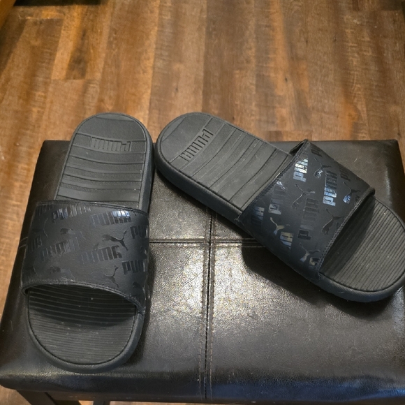 Puma | Shoes | Puma Mens Black Slide Sandals | Poshmark